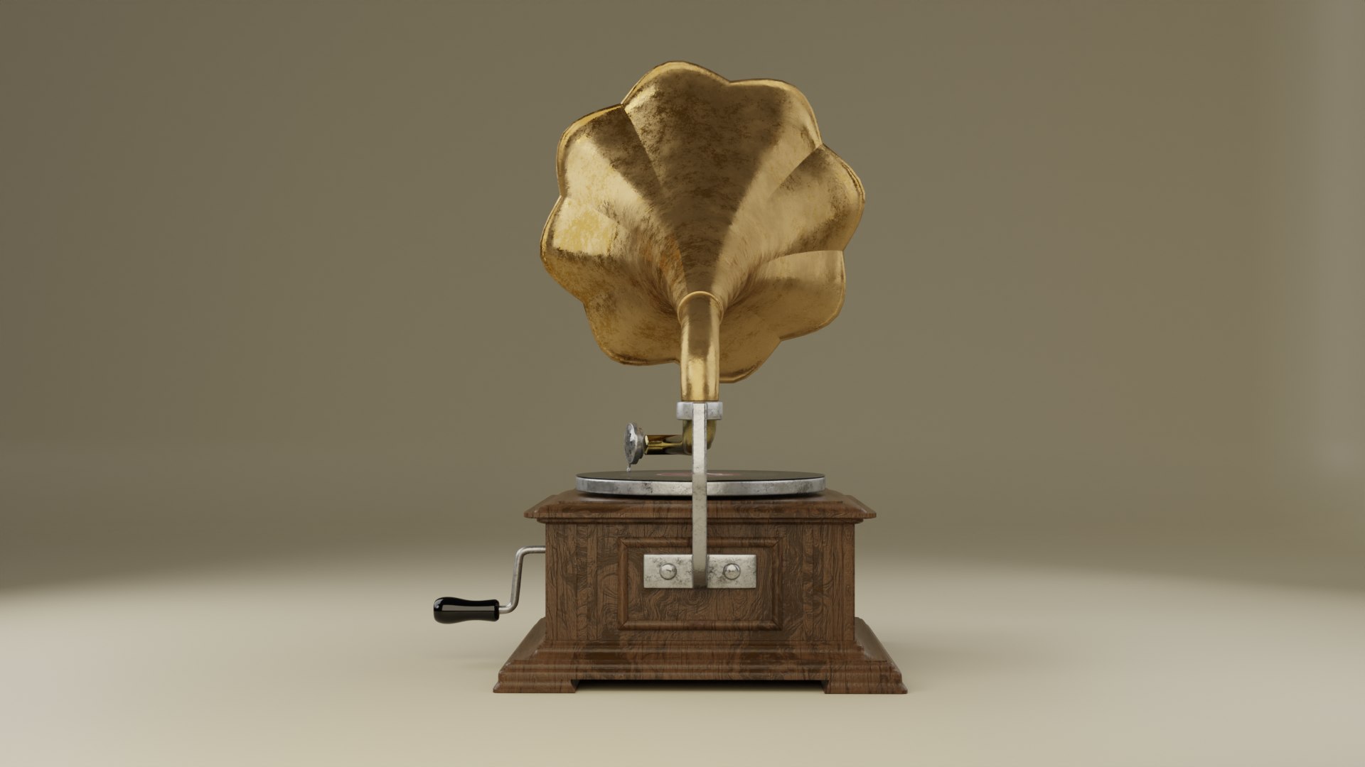 3D Retro Gramophone Model - TurboSquid 1940192