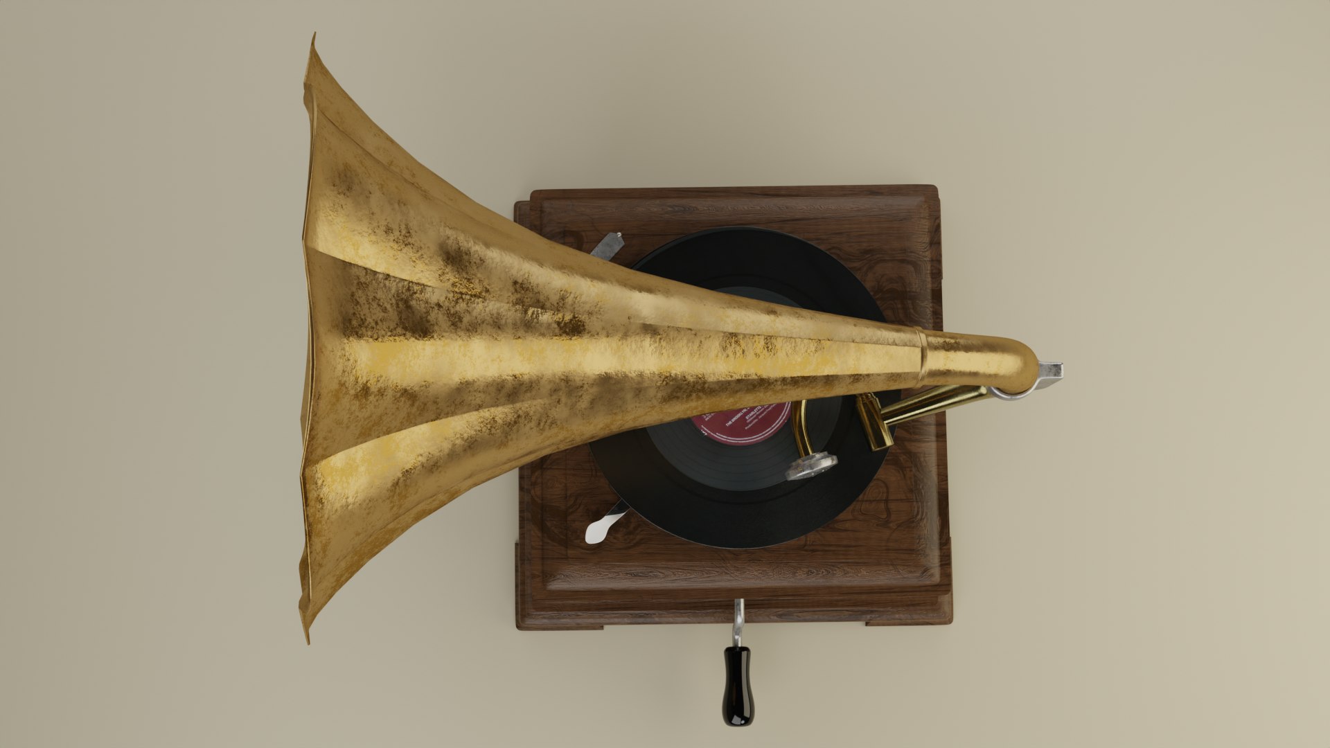 3D Retro Gramophone Model - TurboSquid 1940192