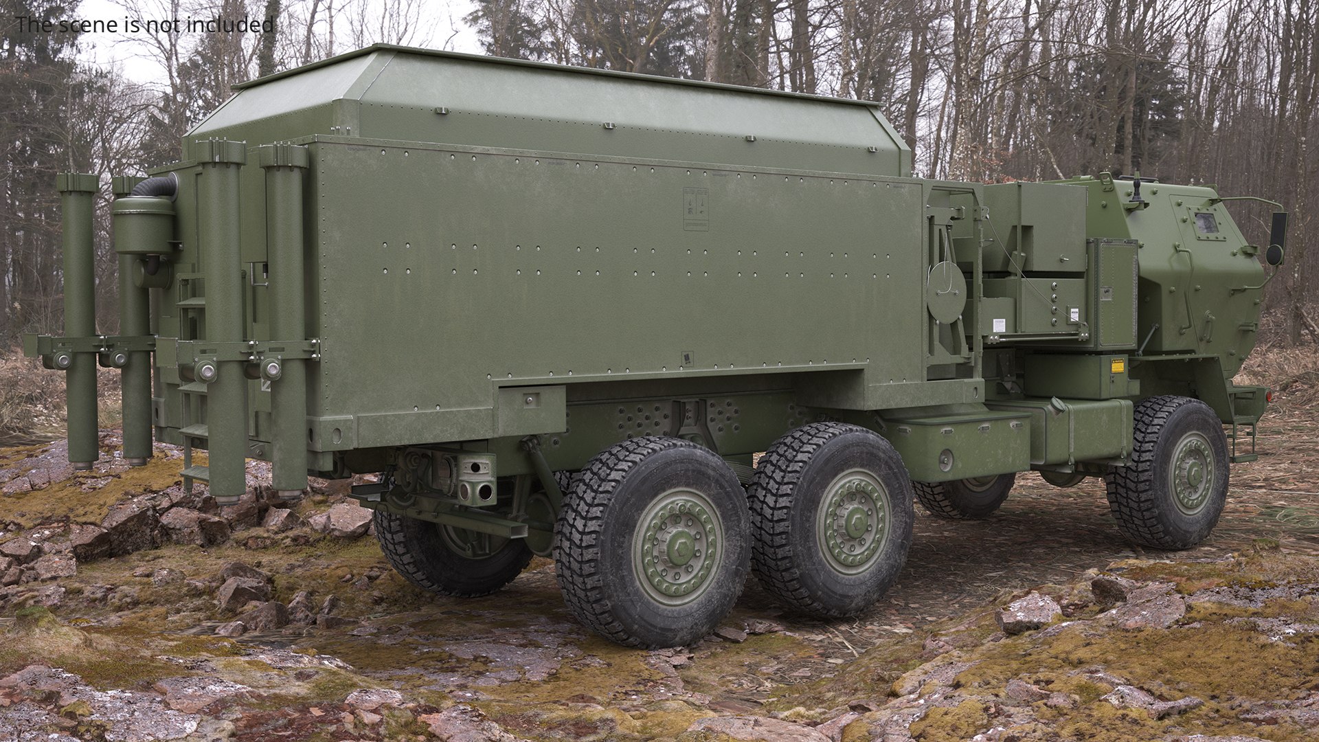 3D Model MEADS TOC Air Defense Command Shelter Green - TurboSquid 2516997