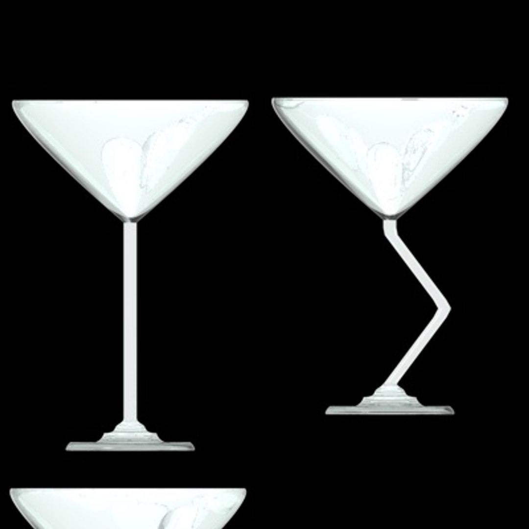 cocktail glassware glass beverage 3d model