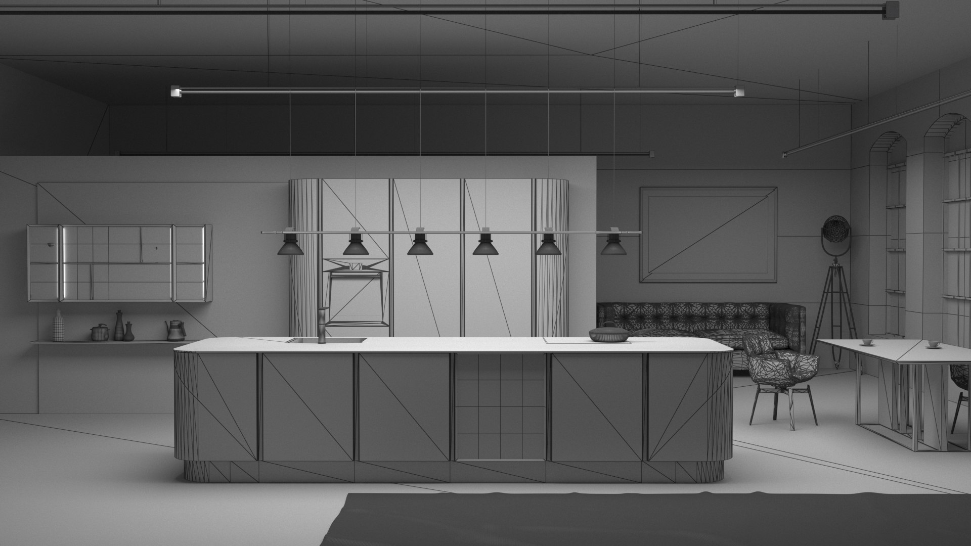 Barolo Kitchen 3D Model - TurboSquid 1732276