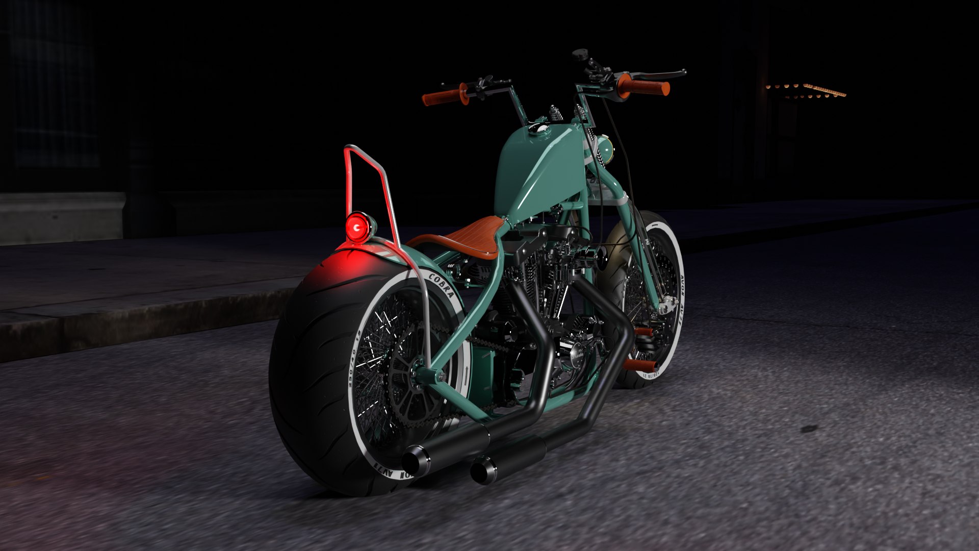 modelo 3d Chopper Harley Davidson personalizado - TurboSquid 2261723