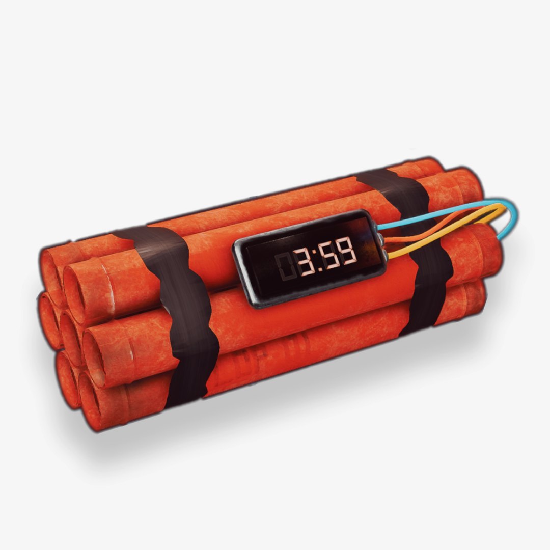 Dynamite with digital screen model - TurboSquid 2070796