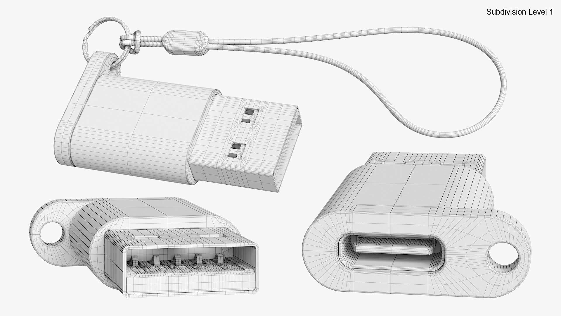 3D Model USB Pendant Adapters - TurboSquid 2278177