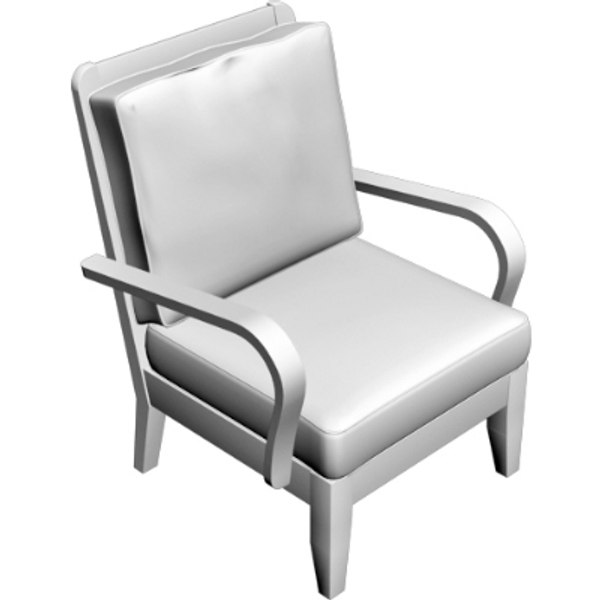 3D OBJ armchair