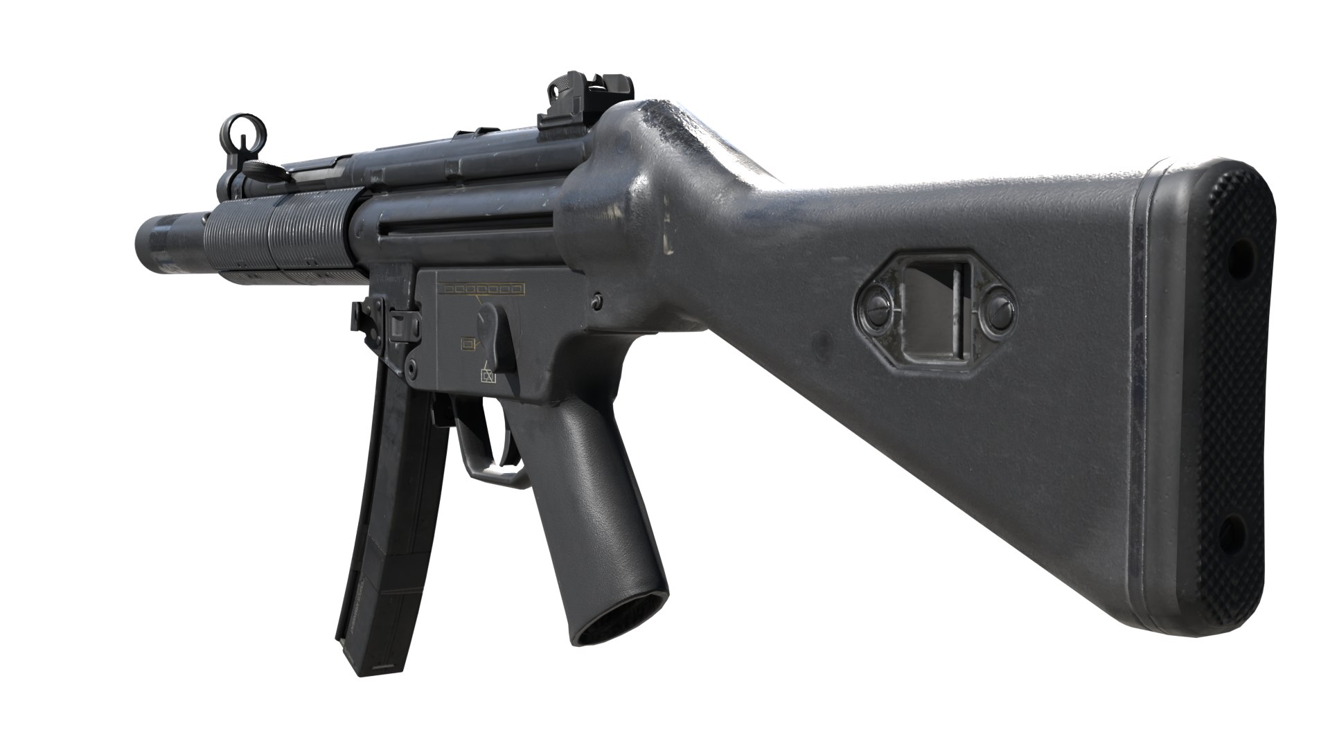 3D Model MP5 Submachine Gun - TurboSquid 2190302
