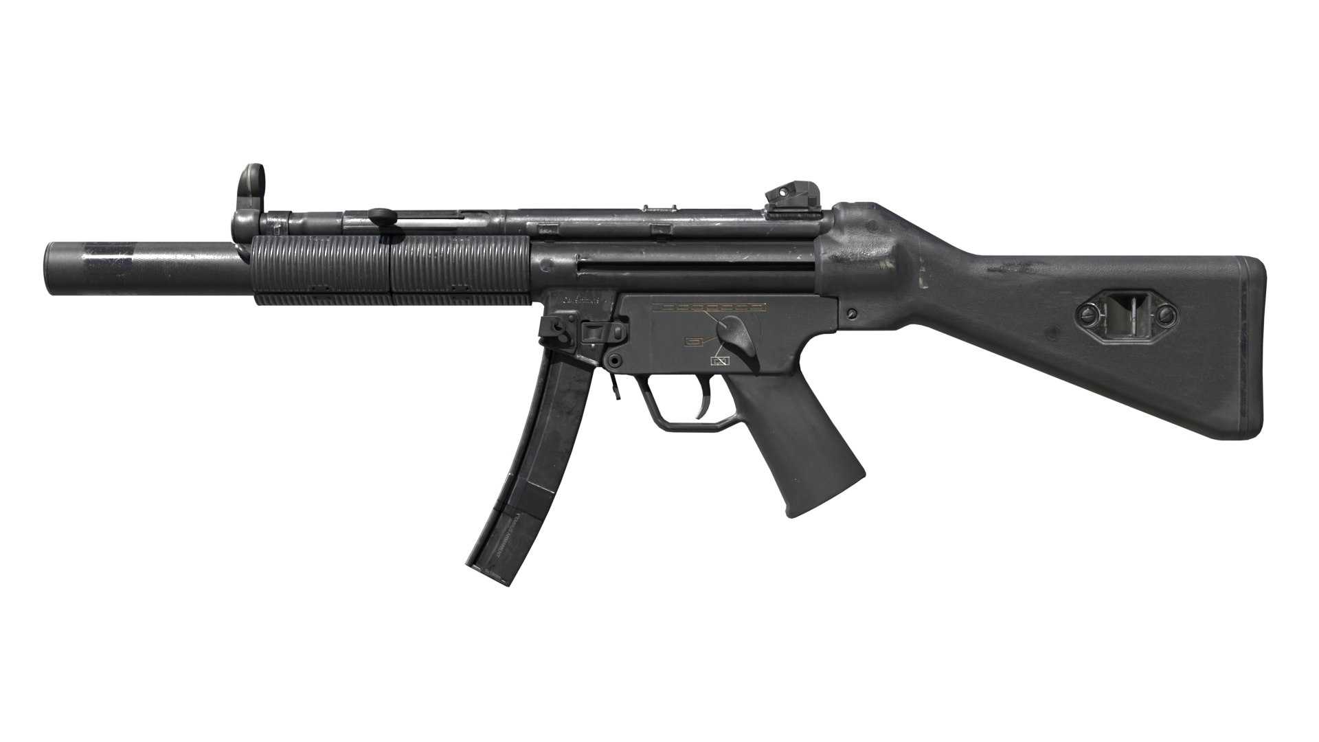 3D Model MP5 Submachine Gun - TurboSquid 2190302