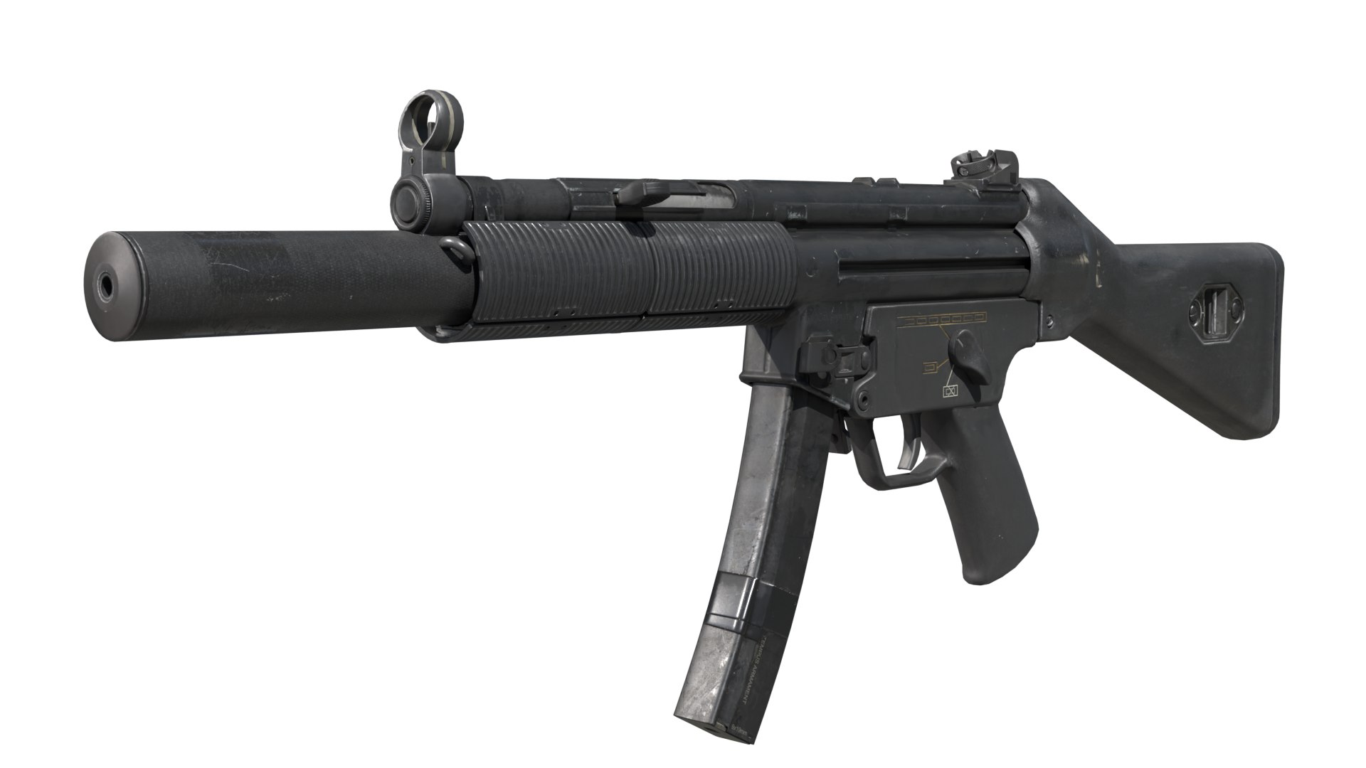 3D Model MP5 Submachine Gun - TurboSquid 2190302