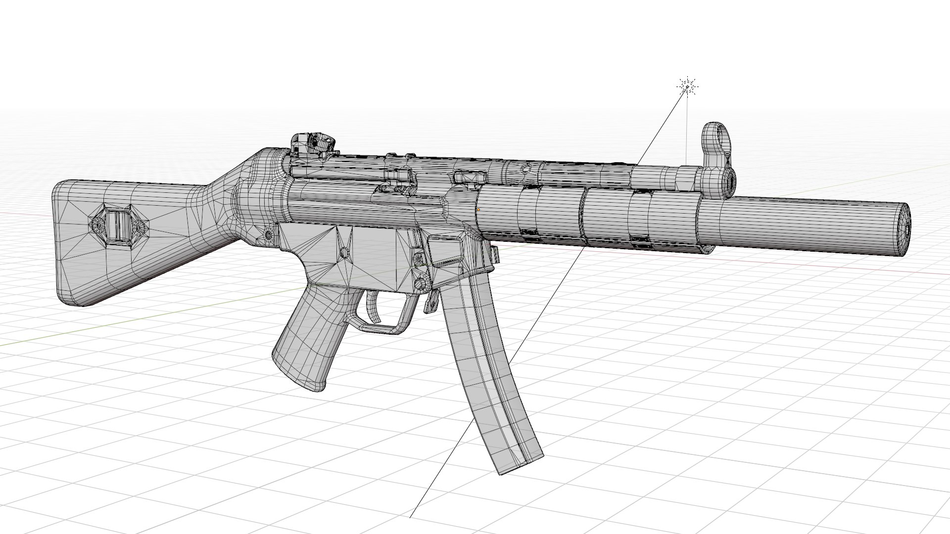 3D Model MP5 Submachine Gun - TurboSquid 2190302