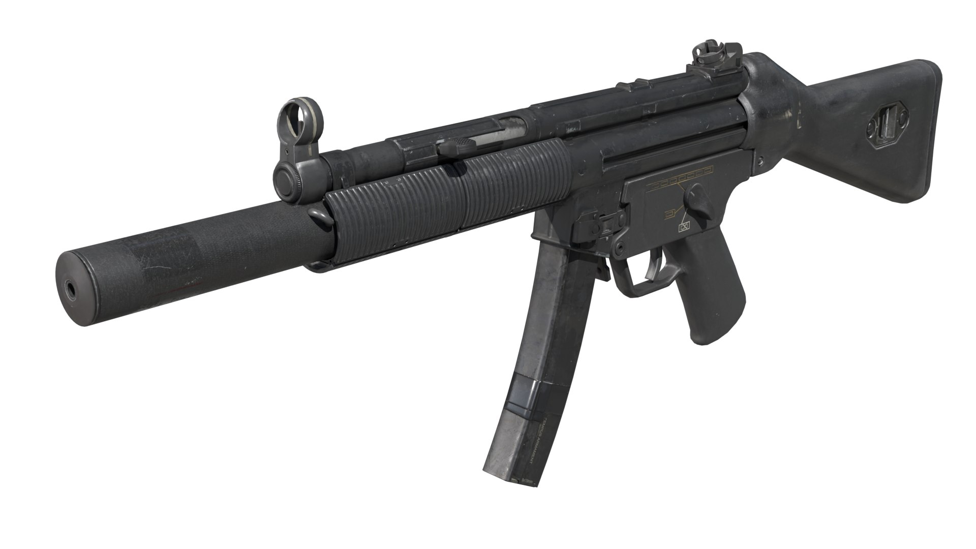 3D Model MP5 Submachine Gun - TurboSquid 2190302