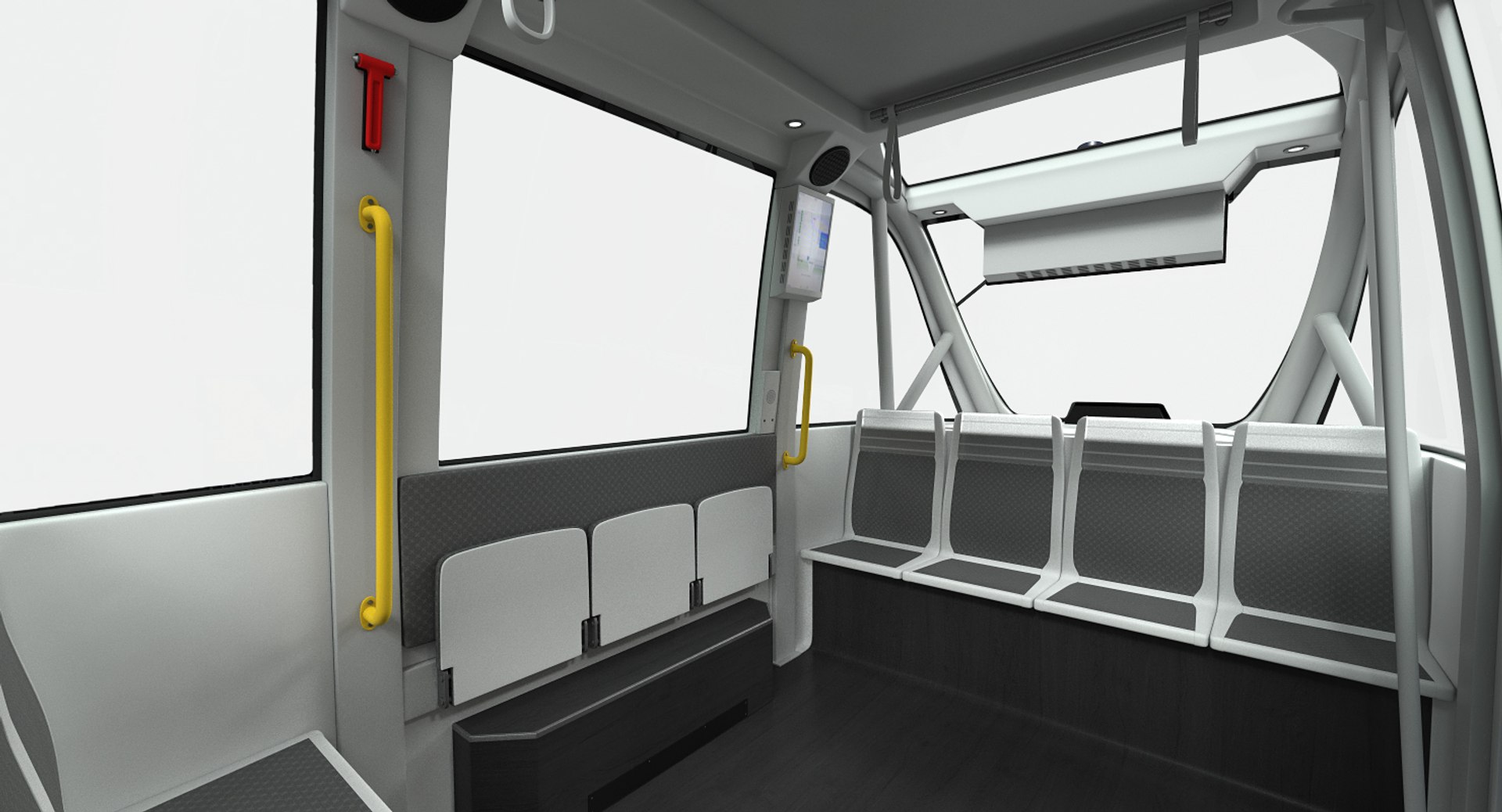Self driving buses bus 3D model - TurboSquid 1338239
