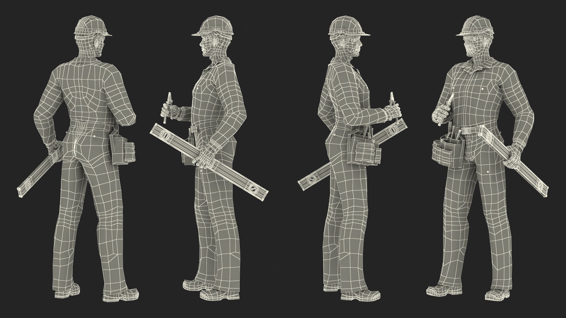 Builder Rigged Male Modo 3D Model - TurboSquid 1580104