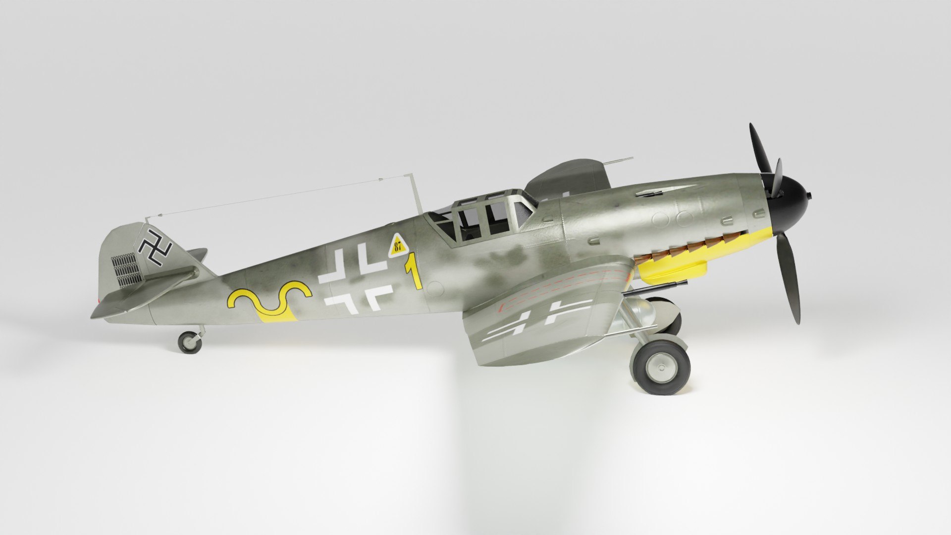 3ds Max Me-109 G6 Messerschmitt Bf 109