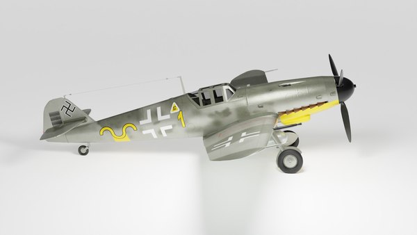 3ds max me-109 g6 messerschmitt bf 109
