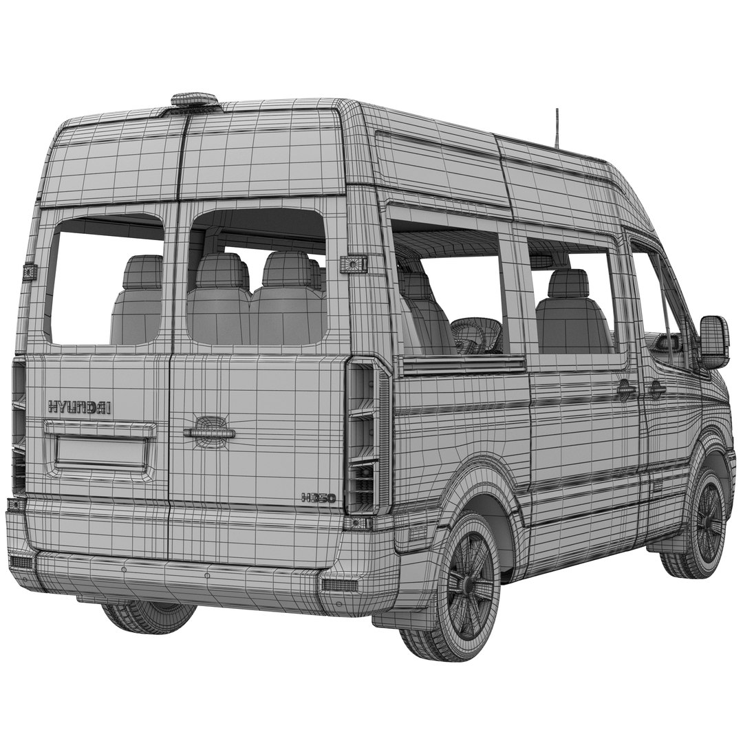 3D Hyundai H350 Minibus L2H2 Model - TurboSquid 2199822
