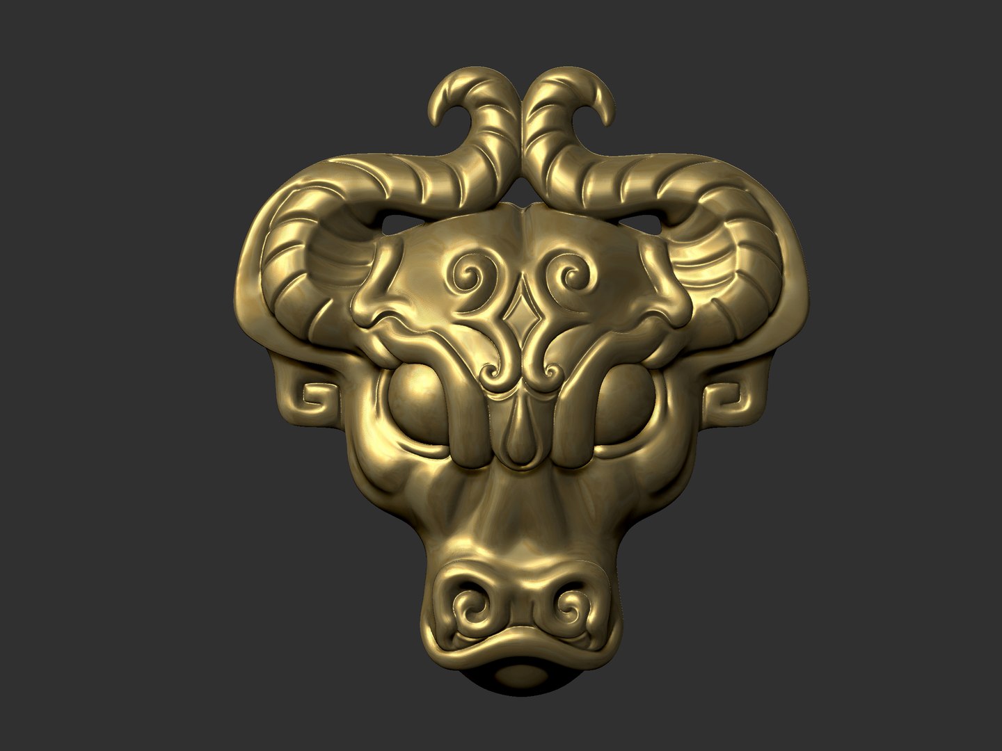 3D Model Bull Head - TurboSquid 2168985