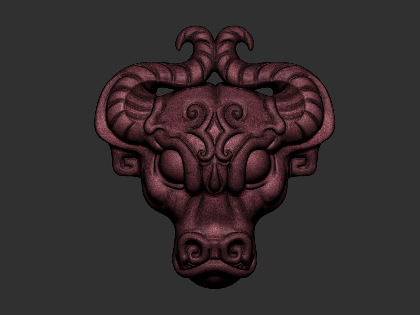 3D Model Bull Head - TurboSquid 2168985