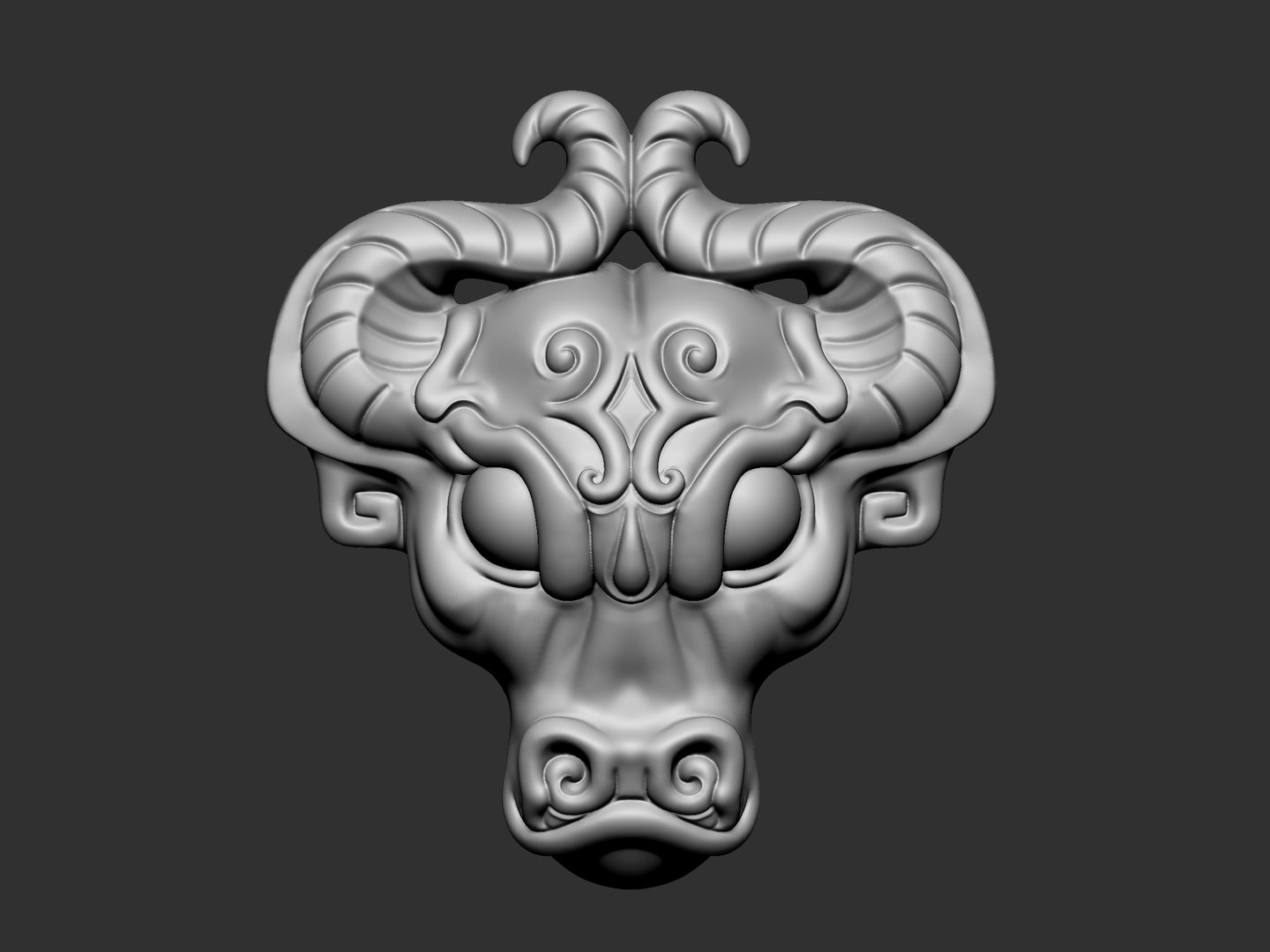 3D Model Bull Head - TurboSquid 2168985