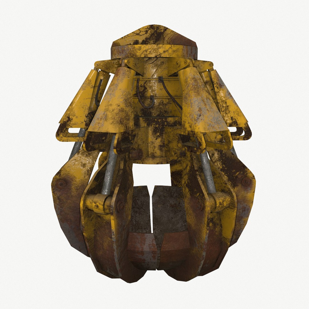 Clamshell Bucket 3D Model - TurboSquid 2247840