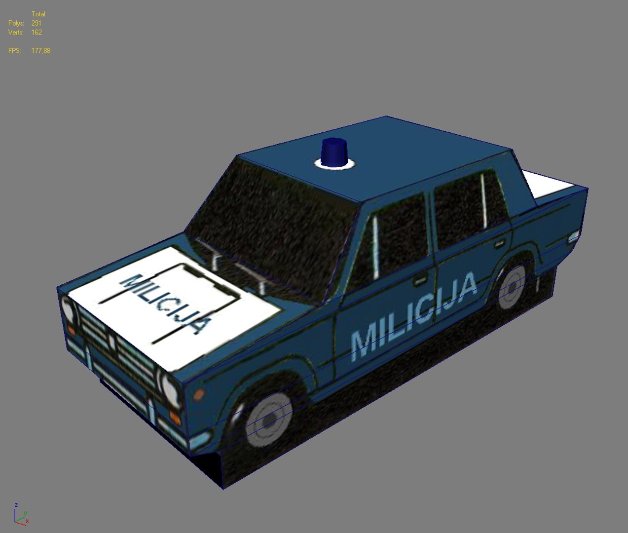 3d paper lada model