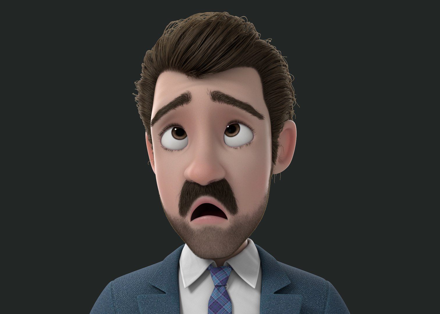 Cartoon man rigged character 3D model - TurboSquid 1350163