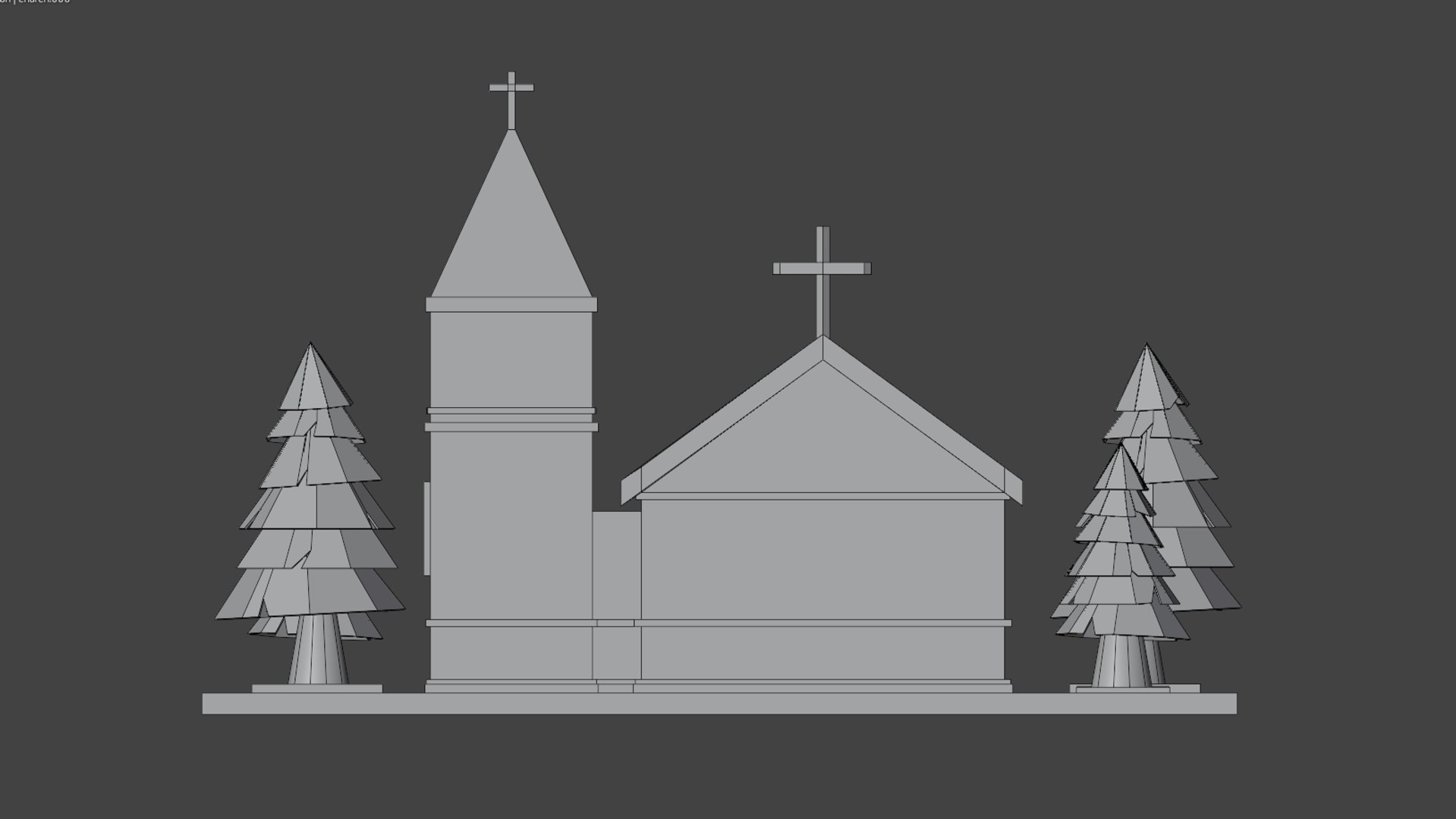 3D Cartoon Church 01 Model - TurboSquid 1901052