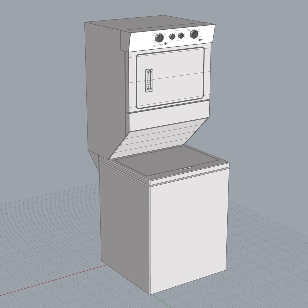 Whirlpool Stacked 3D Model - TurboSquid 1394211
