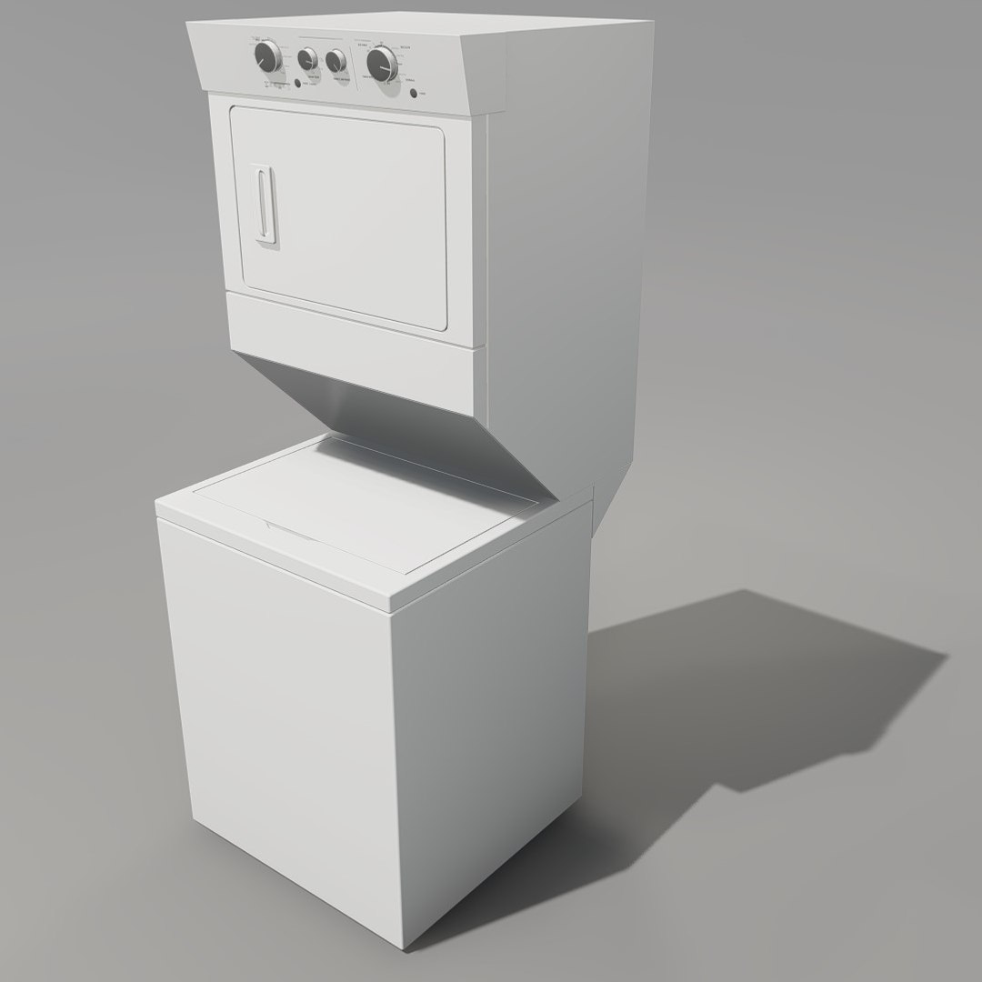 Whirlpool Stacked 3D Model - TurboSquid 1394211