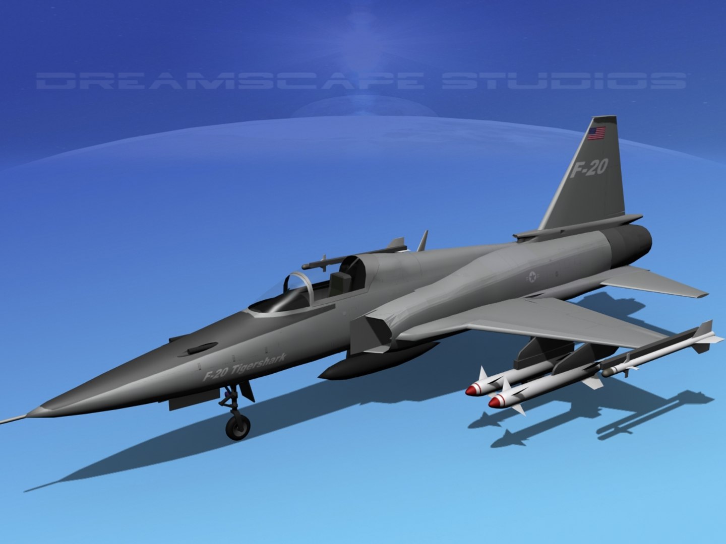3d Model Northrop Tigershark F-20 Fighter