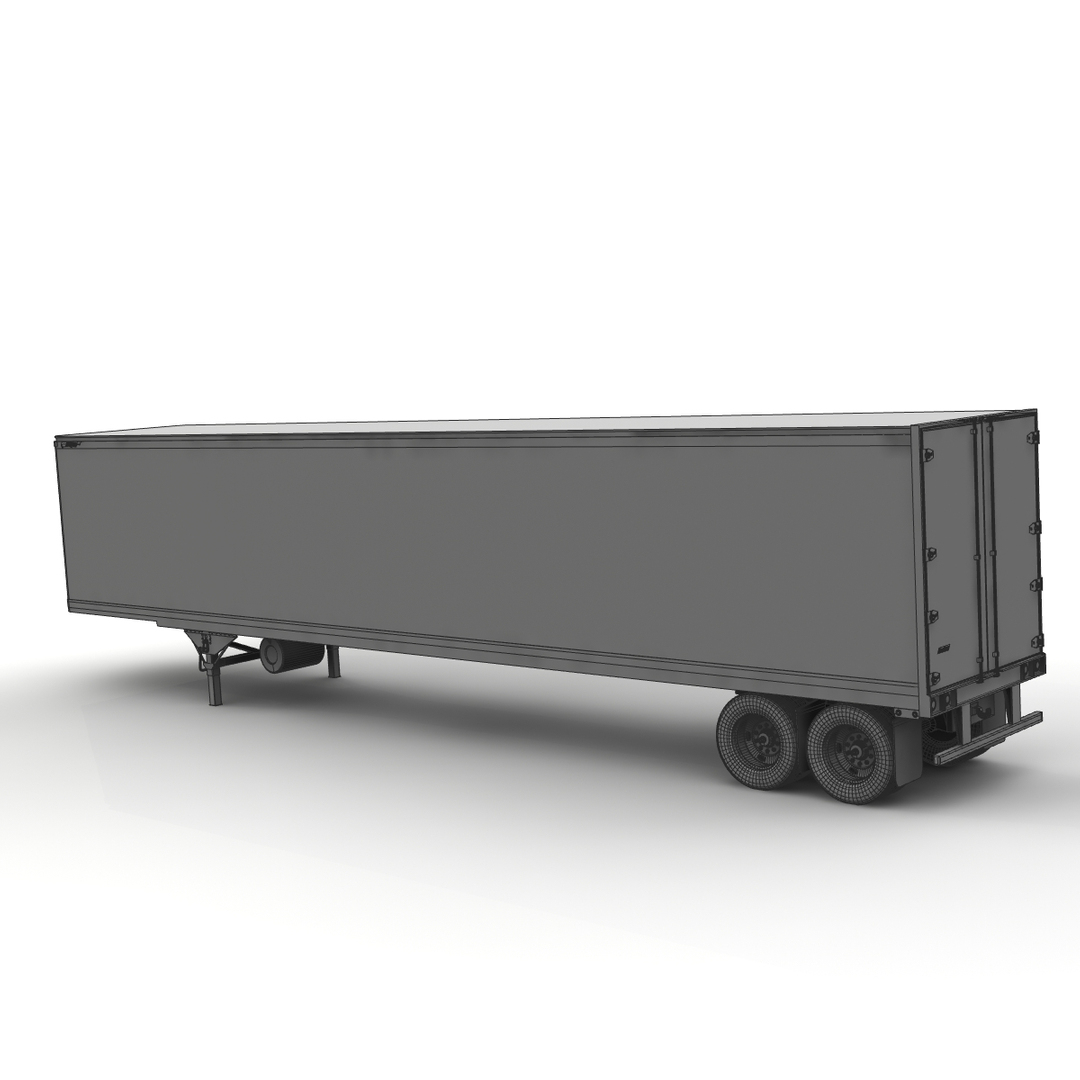3d 53ft trailer truck