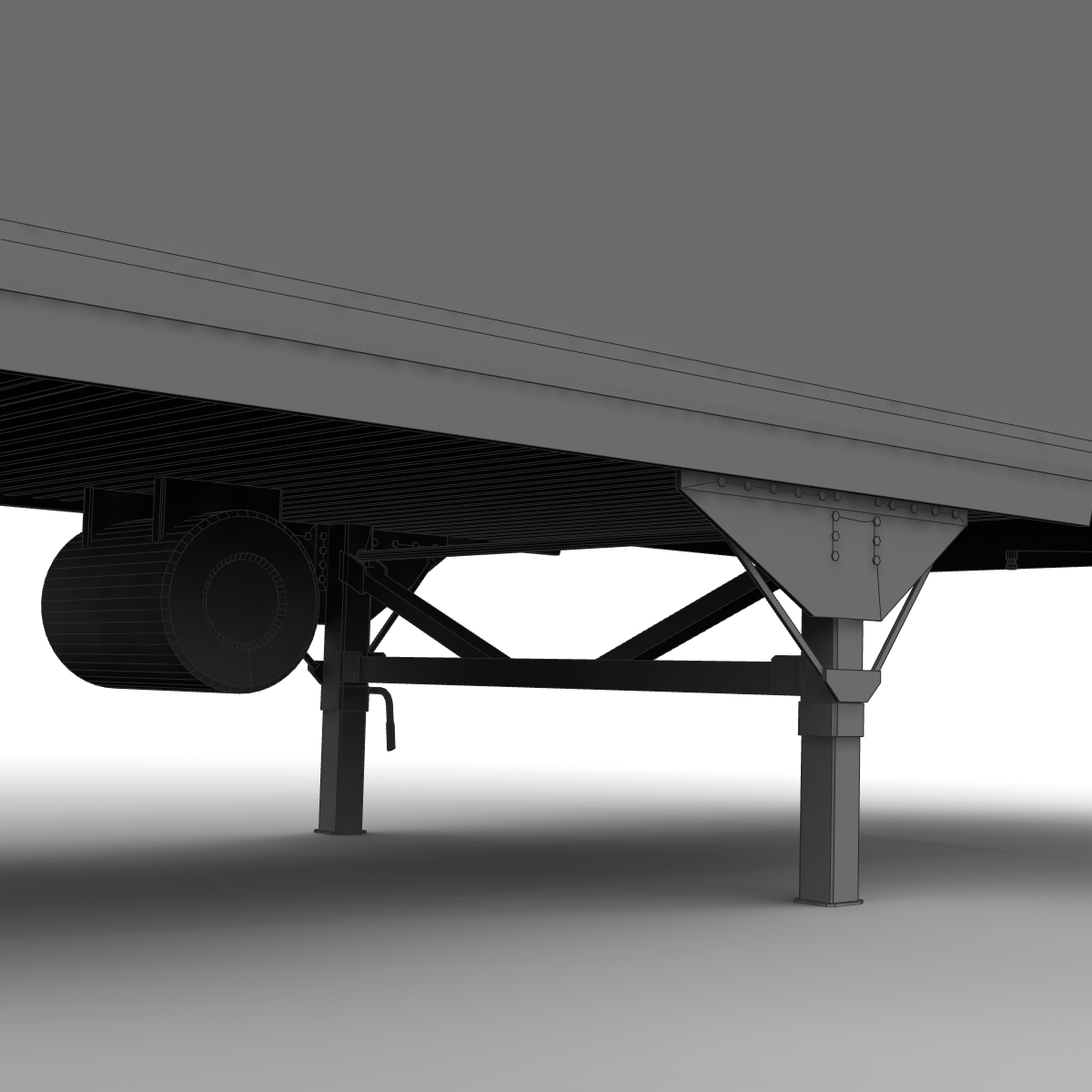 3d 53ft trailer truck