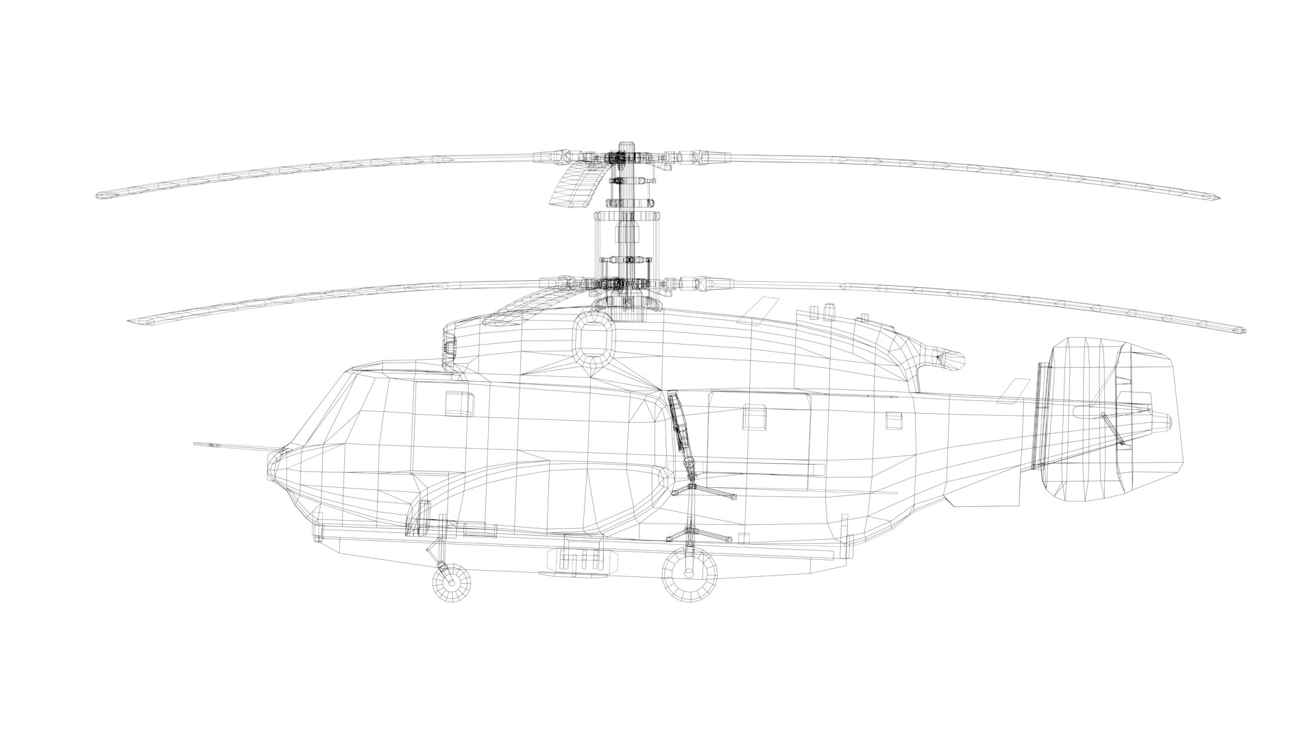3d Military Helicopter Ka-31 Model