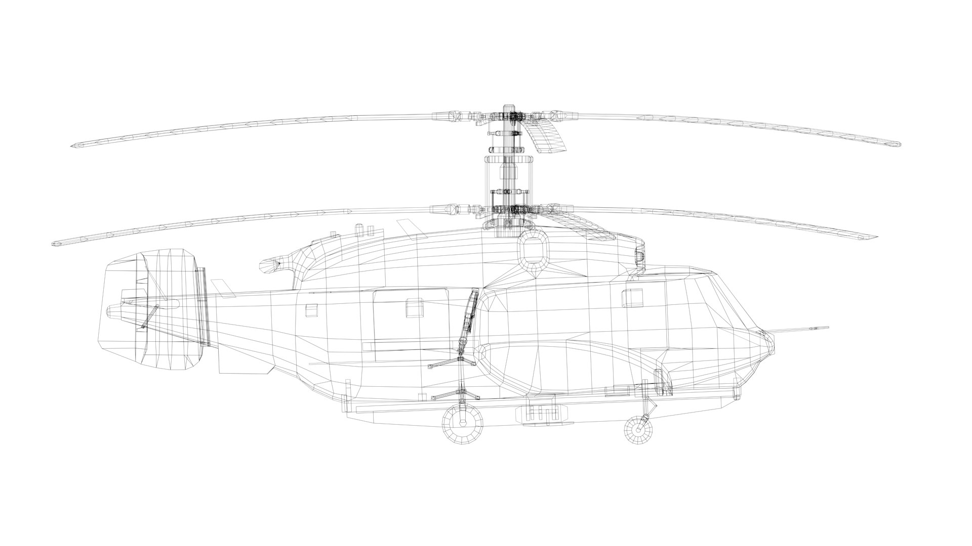 3d Military Helicopter Ka-31 Model