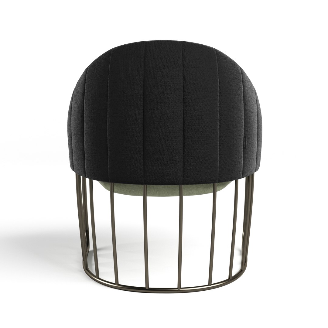 Tonella Fabric Armchair 3D Model - TurboSquid 1302608