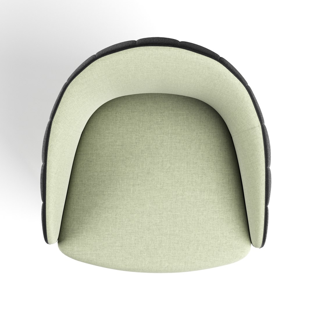 Tonella Fabric Armchair 3D Model - TurboSquid 1302608