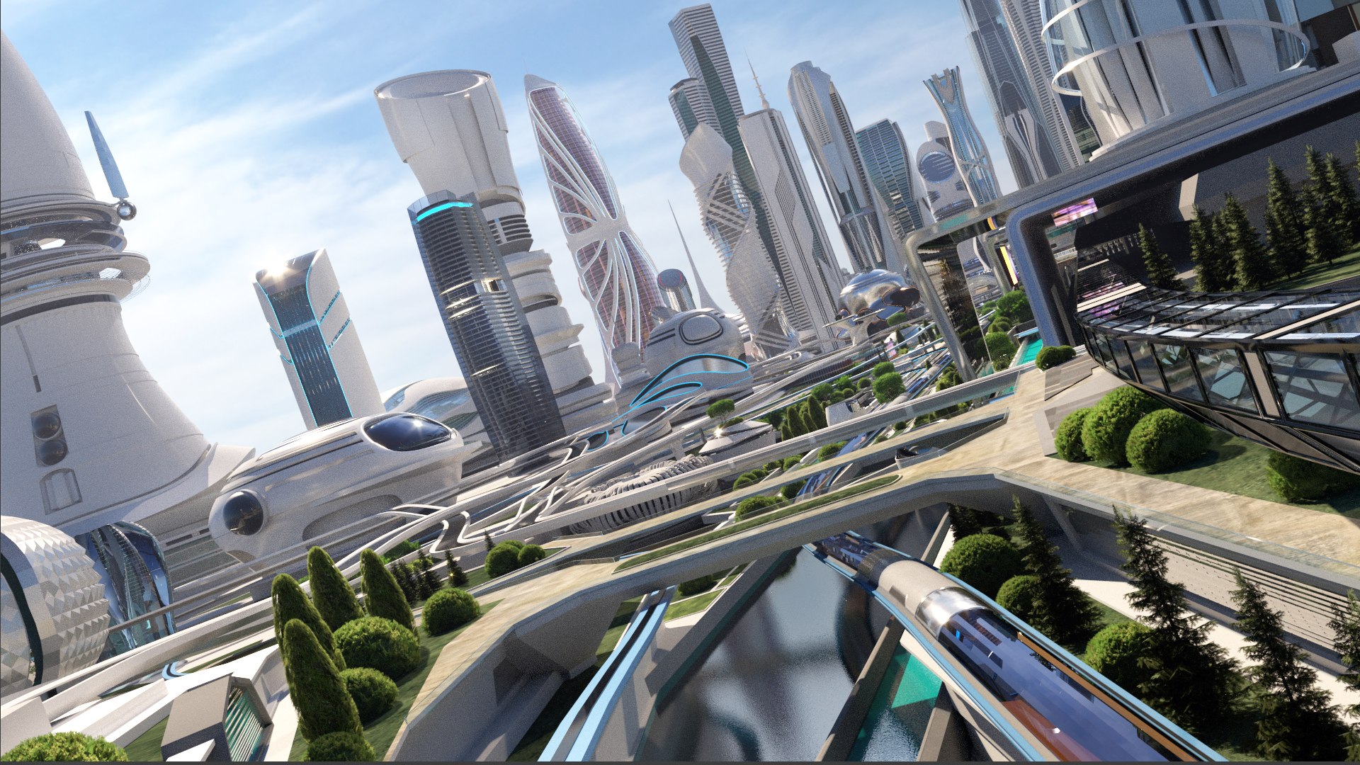 Future City Octo Model - TurboSquid 2130285