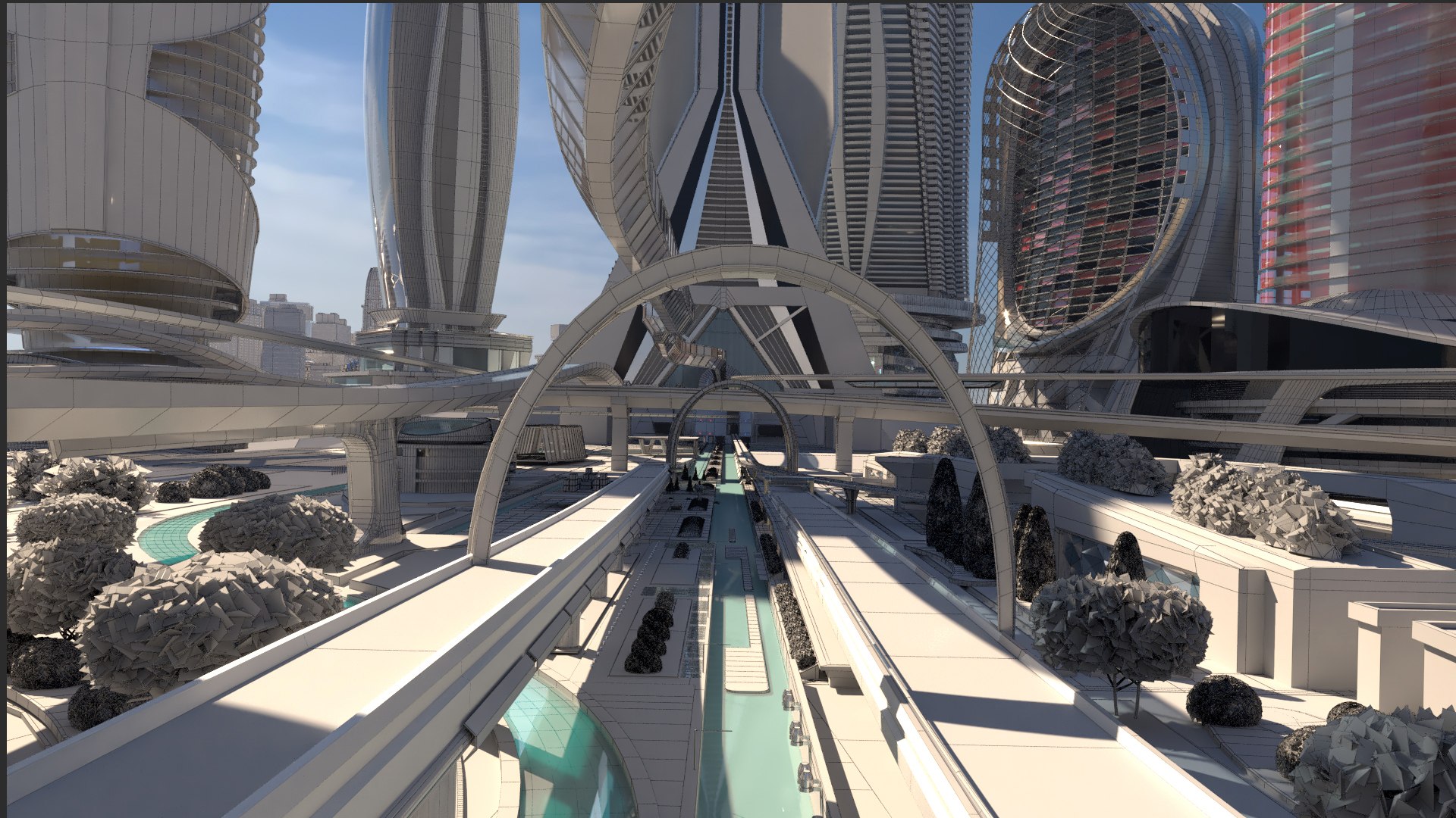 Future City Octo Model - TurboSquid 2130285