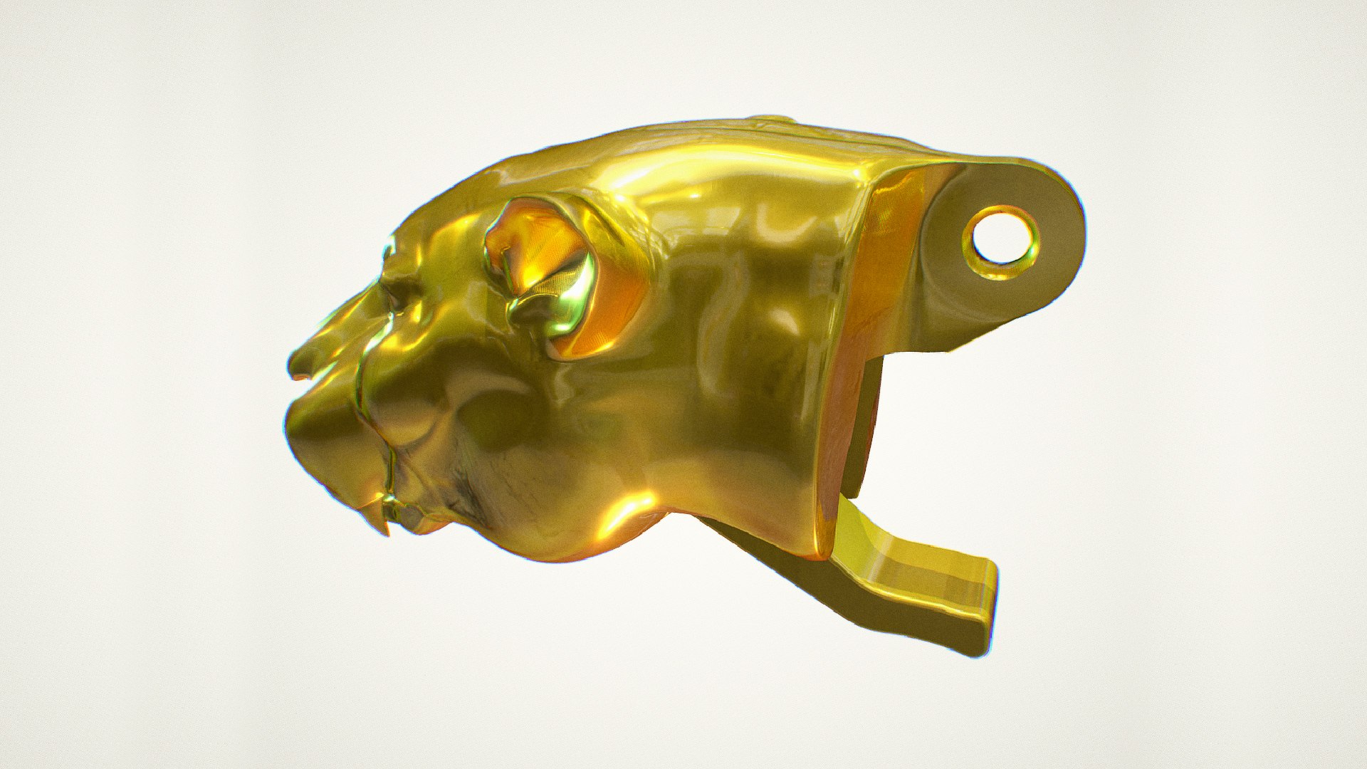 3D Lion Head Key Chain 3D Printable - TurboSquid 2036846