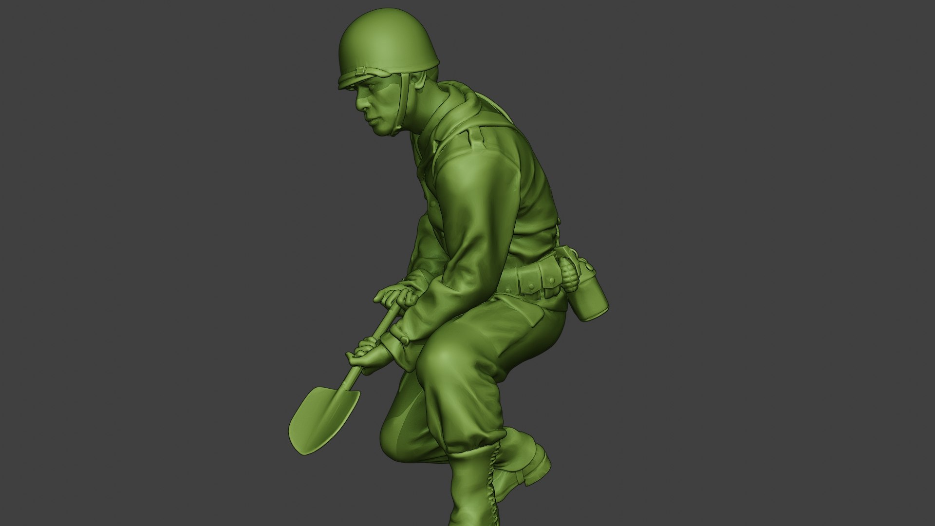 3D soldier ww2 digging american model - TurboSquid 1655804