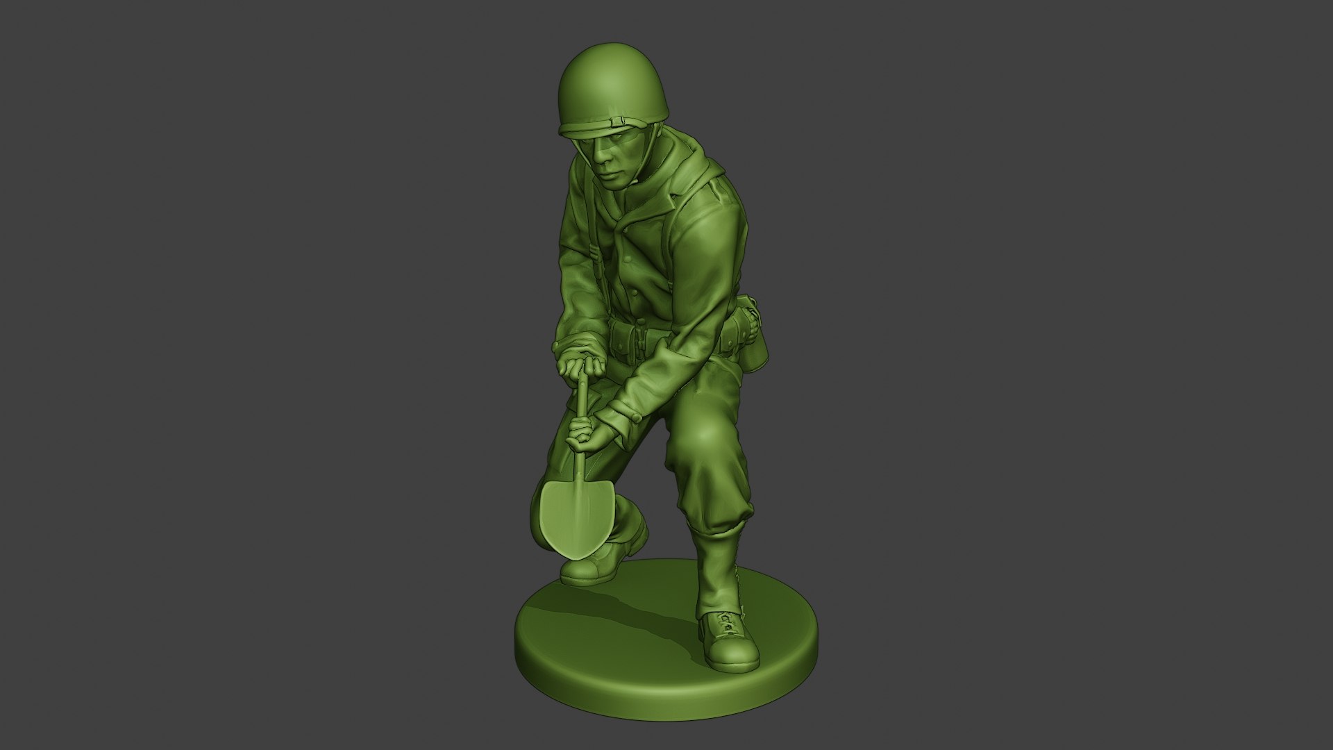 3D soldier ww2 digging american model - TurboSquid 1655804