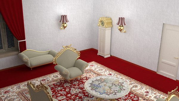 Old Castle With Interior 3D model - TurboSquid 1819877