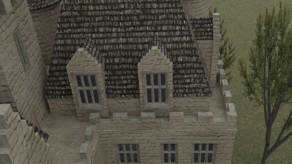 Old Castle With Interior 3D model - TurboSquid 1819877