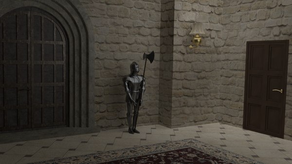 Old Castle With Interior 3D model - TurboSquid 1819877