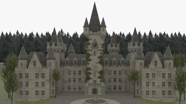 Old Castle With Interior 3D model - TurboSquid 1819877