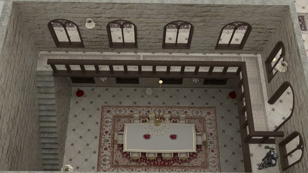 Old Castle With Interior 3D model - TurboSquid 1819877