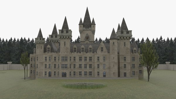 Old Castle With Interior 3D model - TurboSquid 1819877