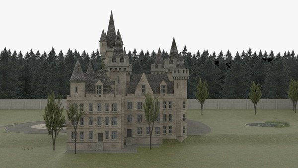 Old Castle With Interior 3D model - TurboSquid 1819877