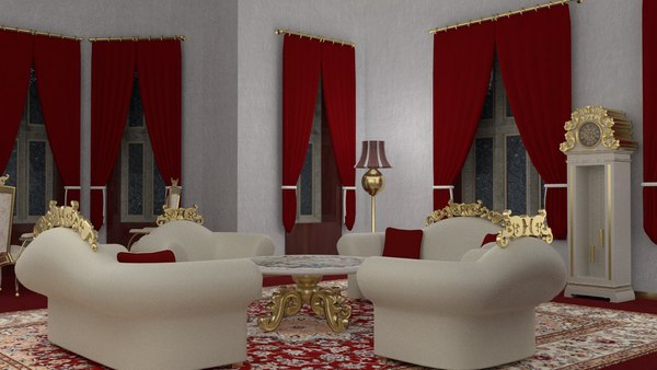 Old Castle With Interior 3D model - TurboSquid 1819877