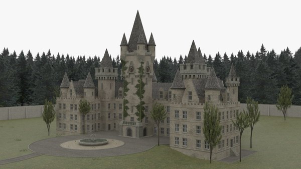 Old Castle With Interior 3D model - TurboSquid 1819877