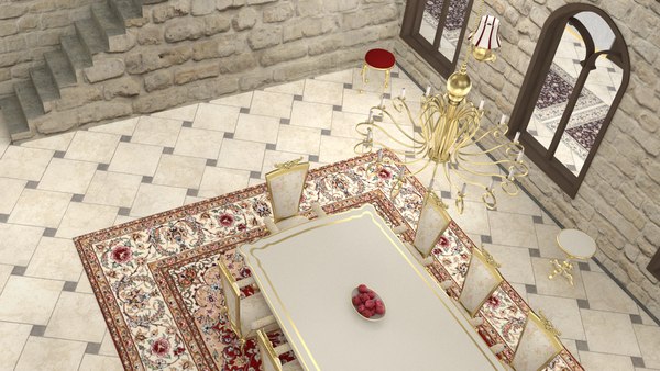 Old Castle With Interior 3D model - TurboSquid 1819877